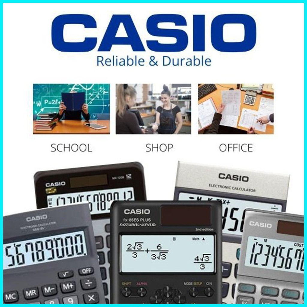 Casio FX-95MS 2nd Edition Black Scientific Calculator Heavy Duty ...