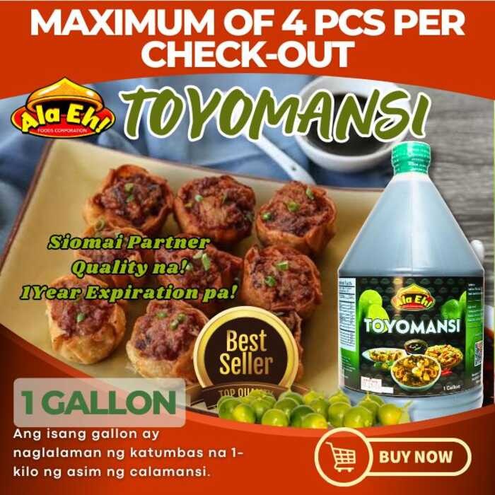 Ala Eh Toyomansi Soysauce 1 Gallon - Perfect For Dips & Flavors Siomai ...