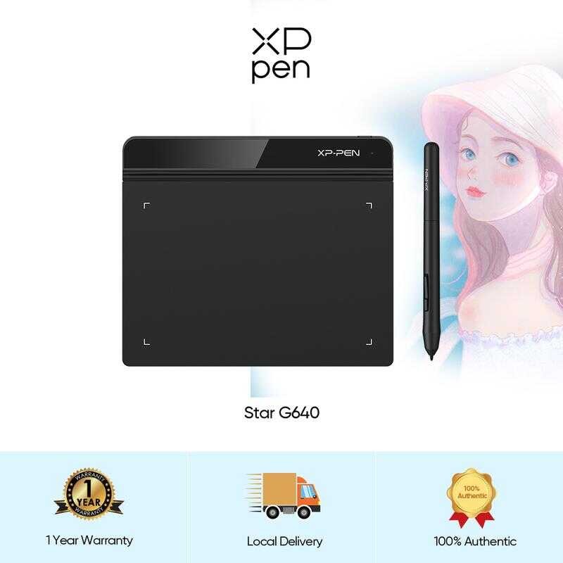 Xppen Star G640 6 X 4 Inch Graphic Drawing Tablet For Osu! Pad Pen ...