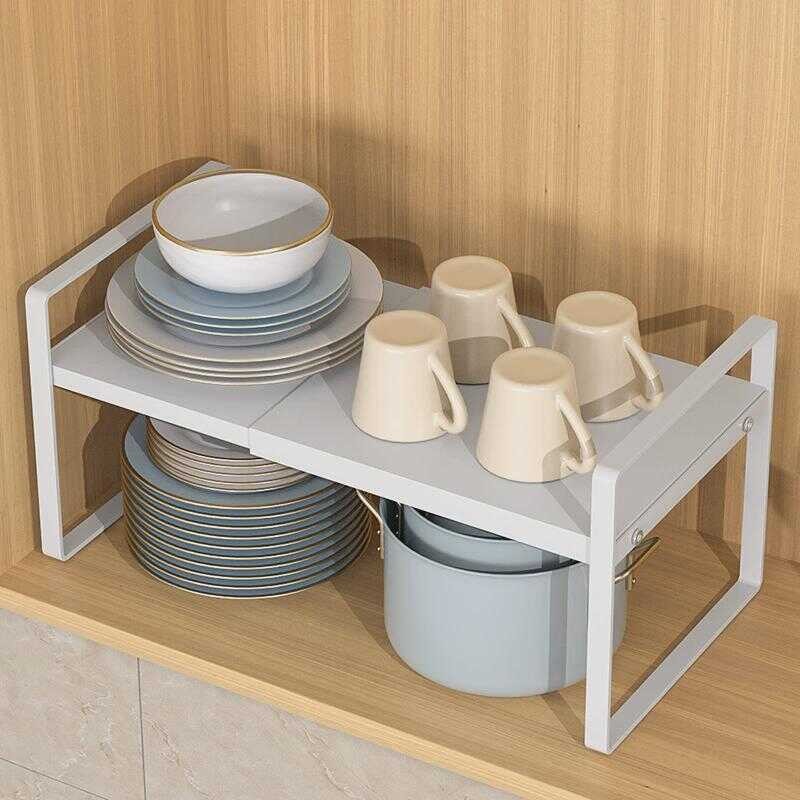 Expandable Kitchen Storage Countertop Cabinet Partition Layered Spice ...