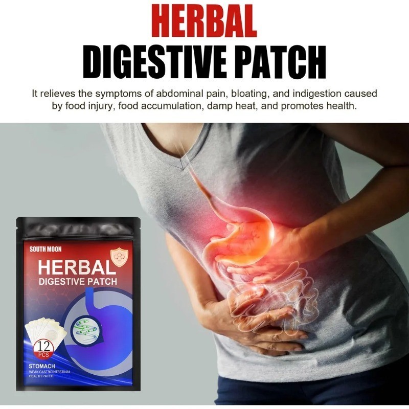 South Moon Stomach Digestive Patches Gastric Ulcer Stomach Pain Diarrhea Indigestion Medical ...