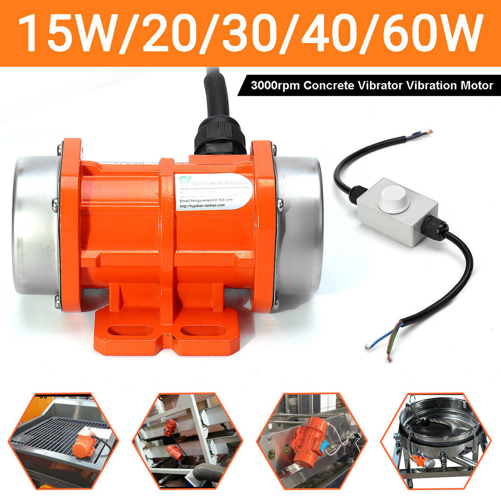 20W-60W Concrete Shaker Motor Asynchronous 220V 3000rpm Single Phase ...