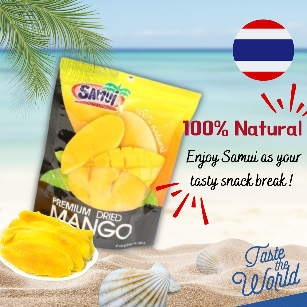 SAMUI DEHYDRATED DRIED MANGO 200G | Shopee Philippines