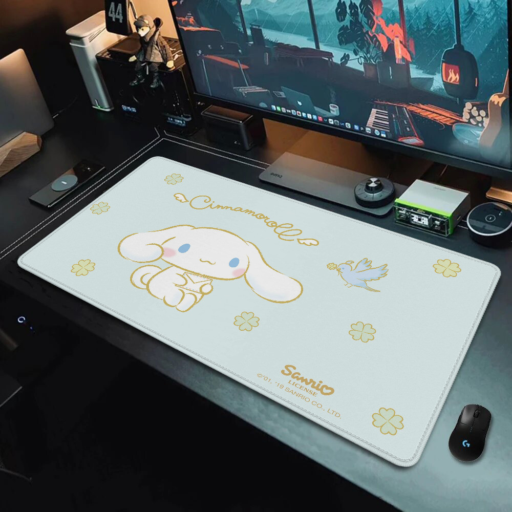 Cinnamoroll Desk Pad Computer Mouse Pad Gaming Accessories Pc Gamer ...