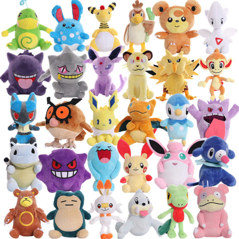 Stuffed 15-35Cm - Plush Toys Gengar Lucario Snorlax Politoed Cartoon ...