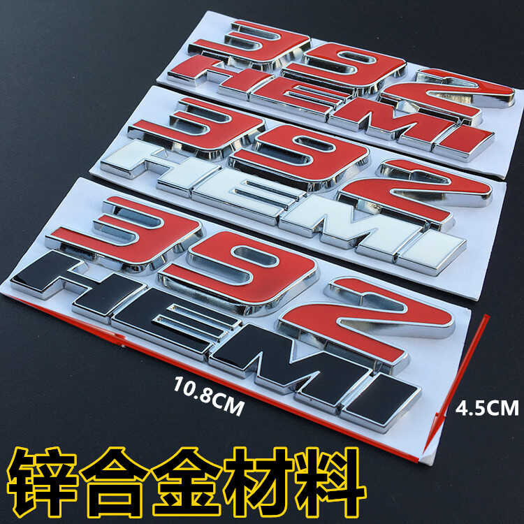 HEMI Metal 392 Engine Displacement Sticker Ay Angkop Para Sa Herdsman ...