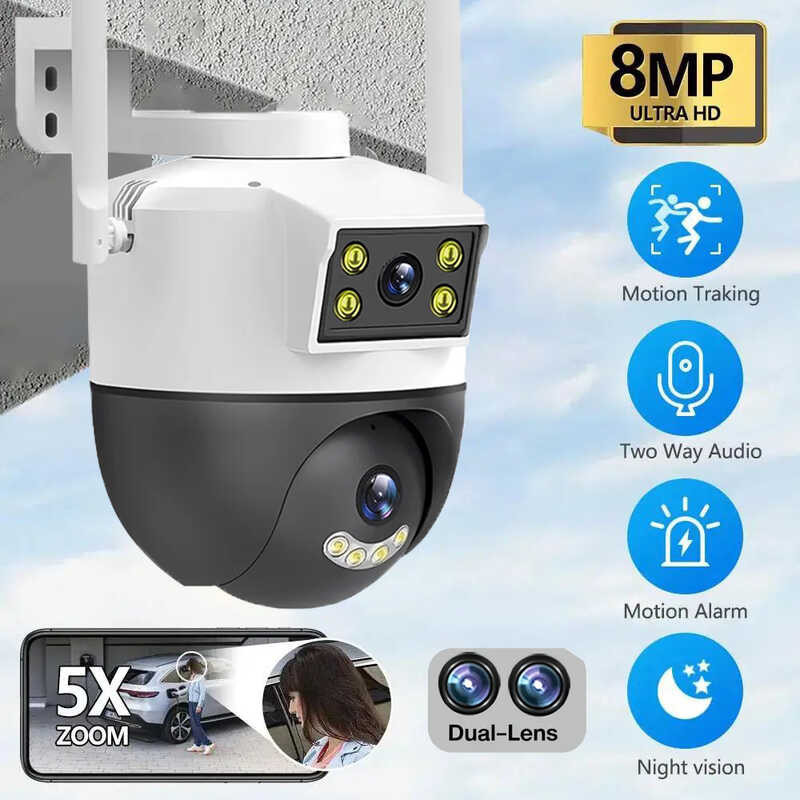 V380 5G Pro Dual Lens Camera Connect Cell Phone Cctv Without Wifi ...