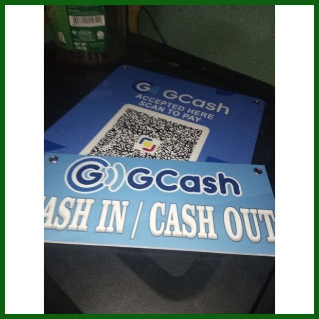 gcash QR code and cash in cash out SIGNAGE | Shopee Philippines