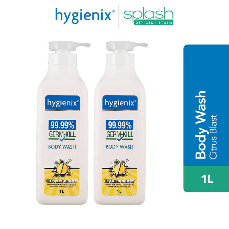 Hygienix Body Wash Citrus Blast 1 Liter Set ng 2 | Shopee Philippines