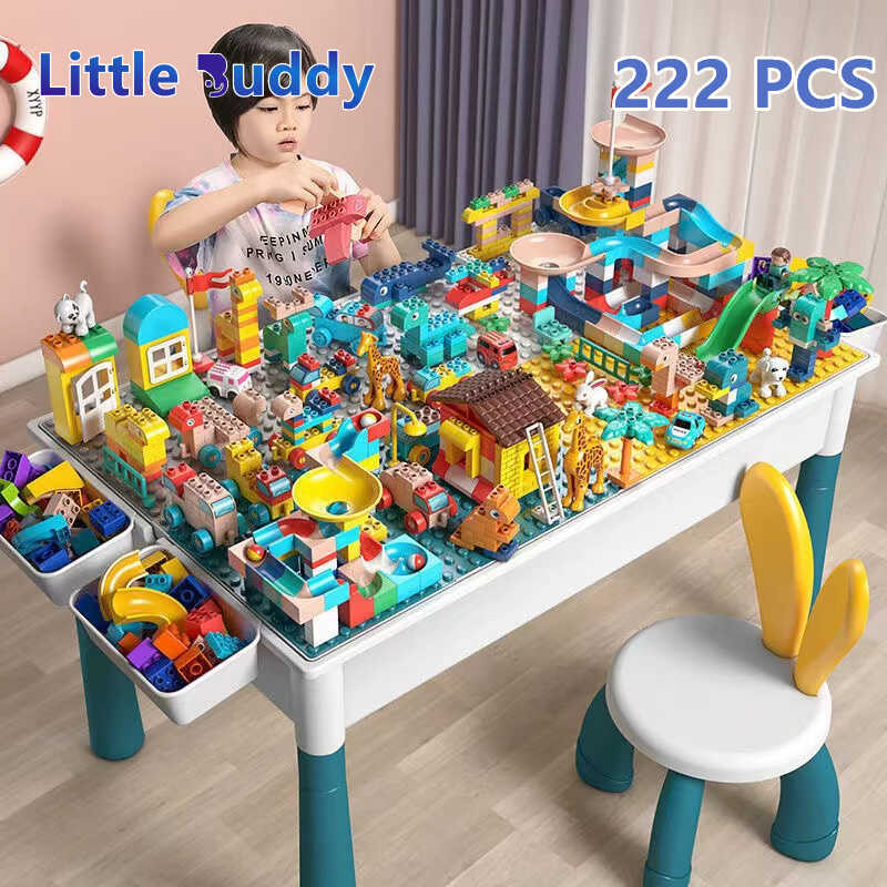Little Buddy Building and Chair Set na may Table Build Storage Gift ...