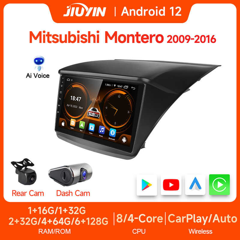 JIUYIN 9 Inch Android 12.0 Car Stereo Android Head Unit For Mitsubishi ...