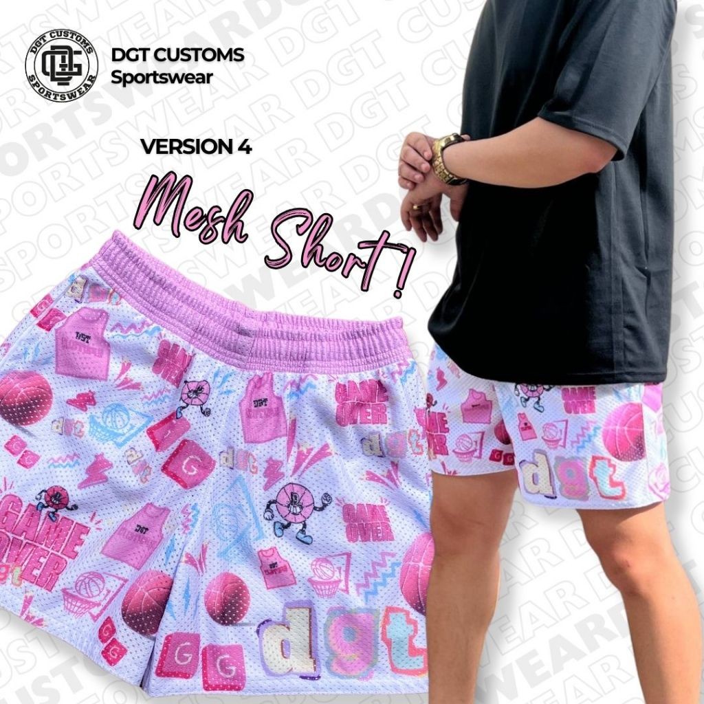 DGT Unisex Mesh Short Version 4 Highwaist Above The knee Full ...