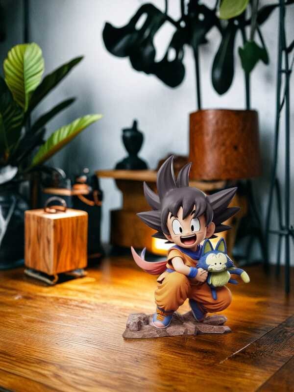 13 15Cm Dragon Ball Z Figure Childhood Little Goku Embrace Pura PVC ...