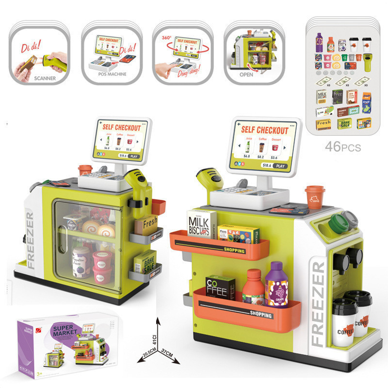 ABC BaBy Cashier Toy for Girl Big Supermarket Grocery Store with Money ...
