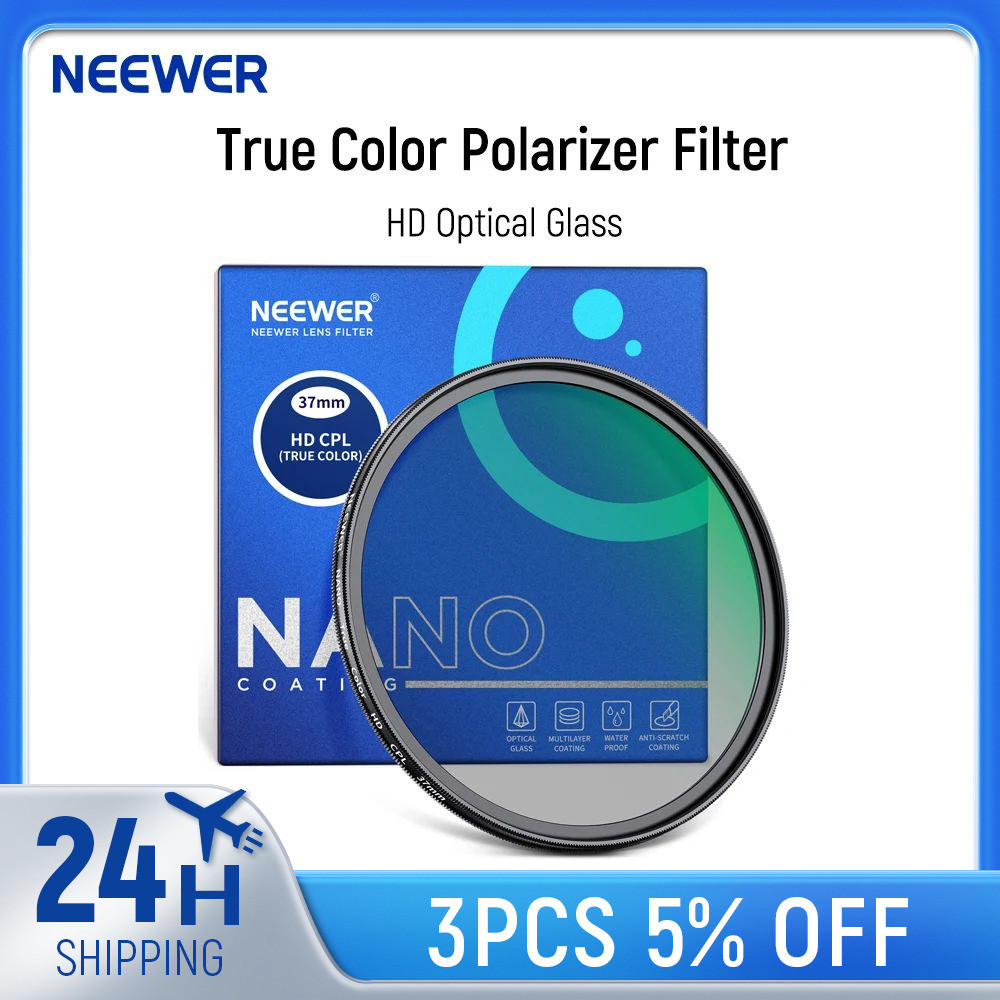 NEEWER True Color Polarizer Filter HD Optical Glass Double Sided 30 ...