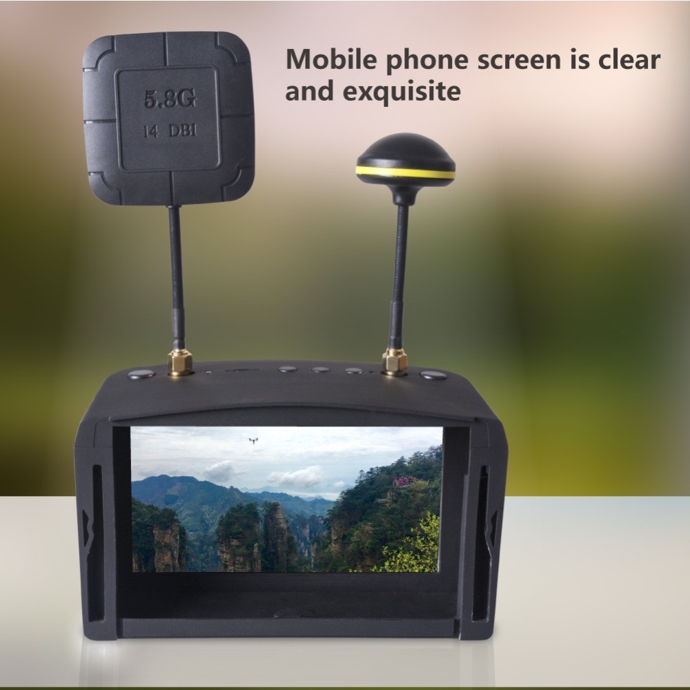 EV800D FPV Goggles with DVR 5.8G 40CH 5 Inch 800x480 Diversity Video ...
