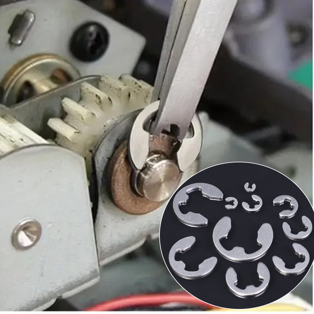 Stainless Steel Boxed Open E-type Circlip Snap Ring M1.5 M2 M3 M4 M5 M6 ...