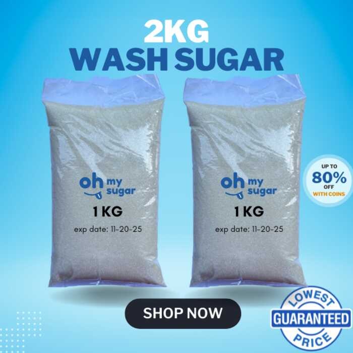 Raw Washed Sugar 2kg (2pcs of 1kg each) | Shopee Philippines
