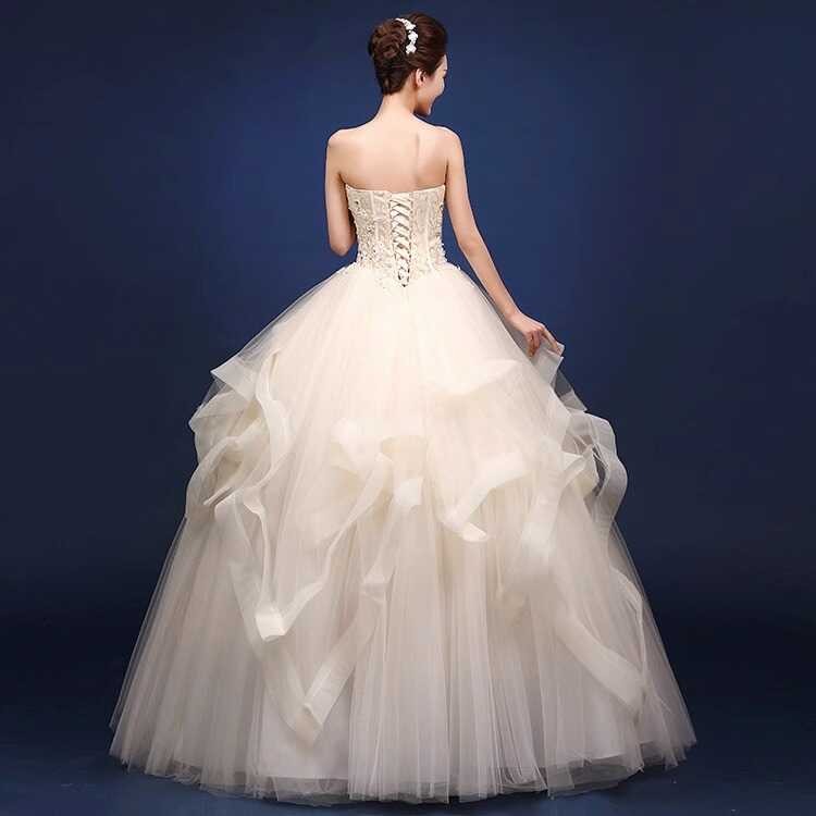ZXH Bom Blue Ball Gown Quinceanera Damit Vestidos De 15 Anos Ed ...