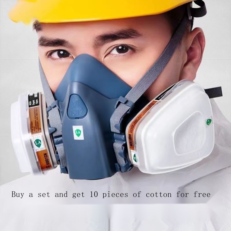 Gas Mask 7502 Silicone Gas Mask Spray Paint Paint Chemical Gas ...