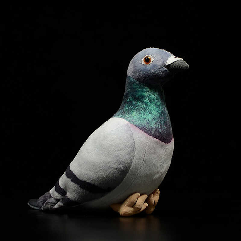 Simulasyon Cute Grey Plush Toy White Rock Pigeon Dolls Peace Doves ...