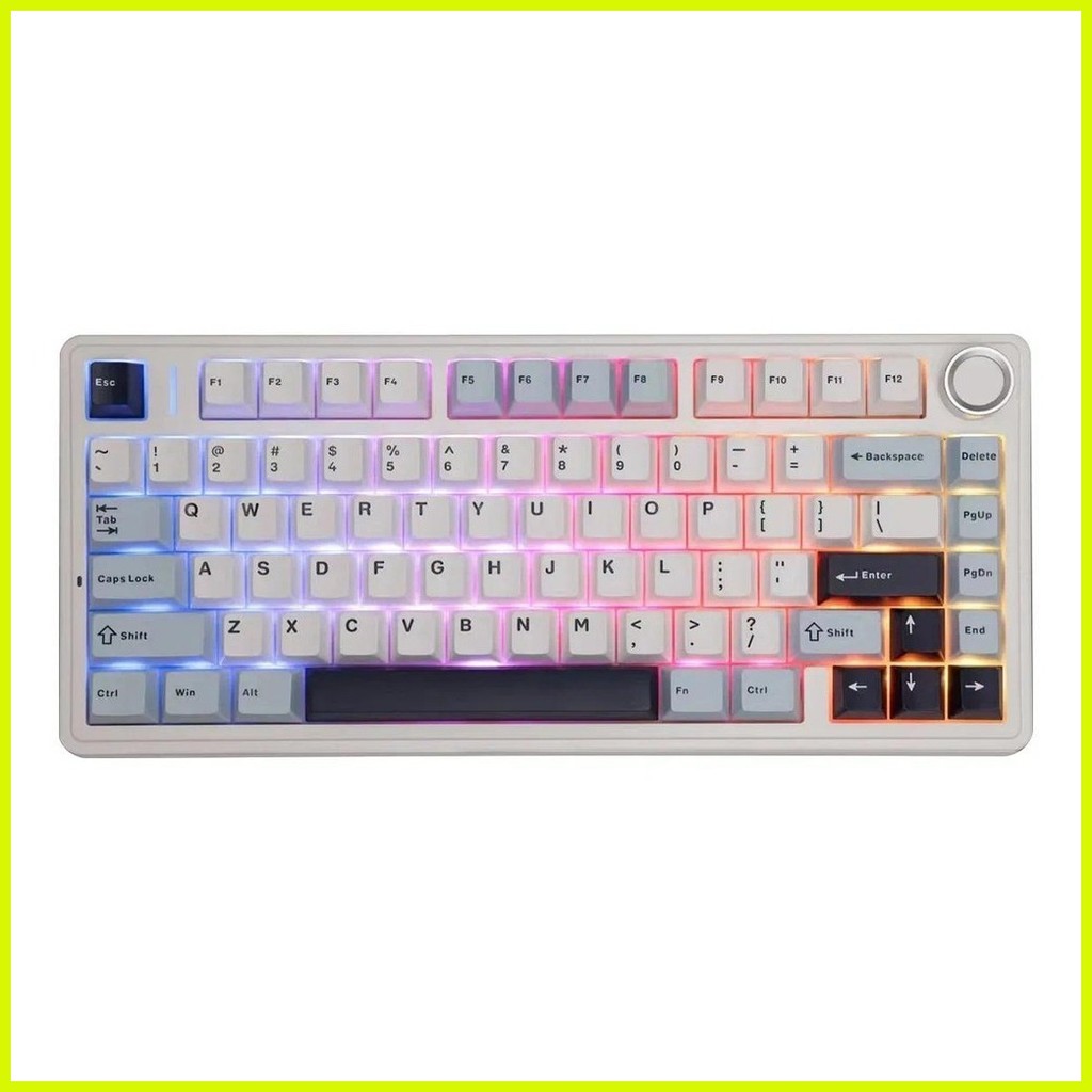 Aula F75 Mechanical Keyboard 80 Key with Gasket Structure Full-key Three-mode Bluetooth E-spo ...