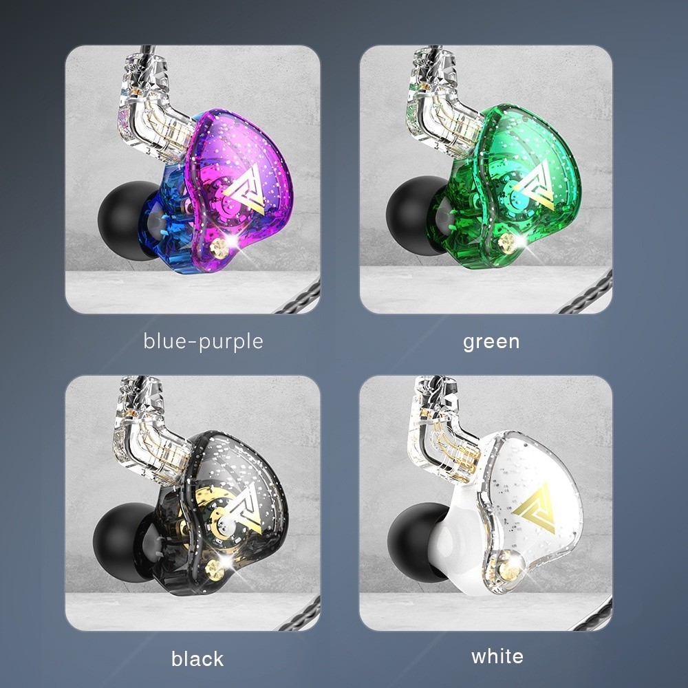 QKZ AK6 Pro Music Headset HiFi Detachable Computer Sports with Mic ...