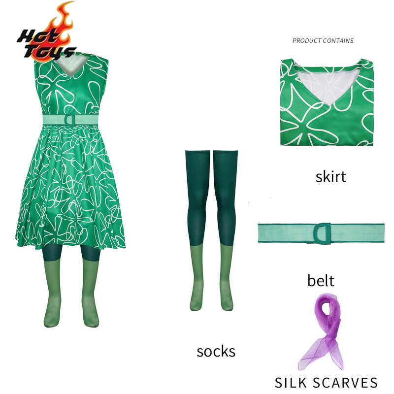 Inside Movie Out Children Cosplay Disgust Costume Halloween Carnival ...