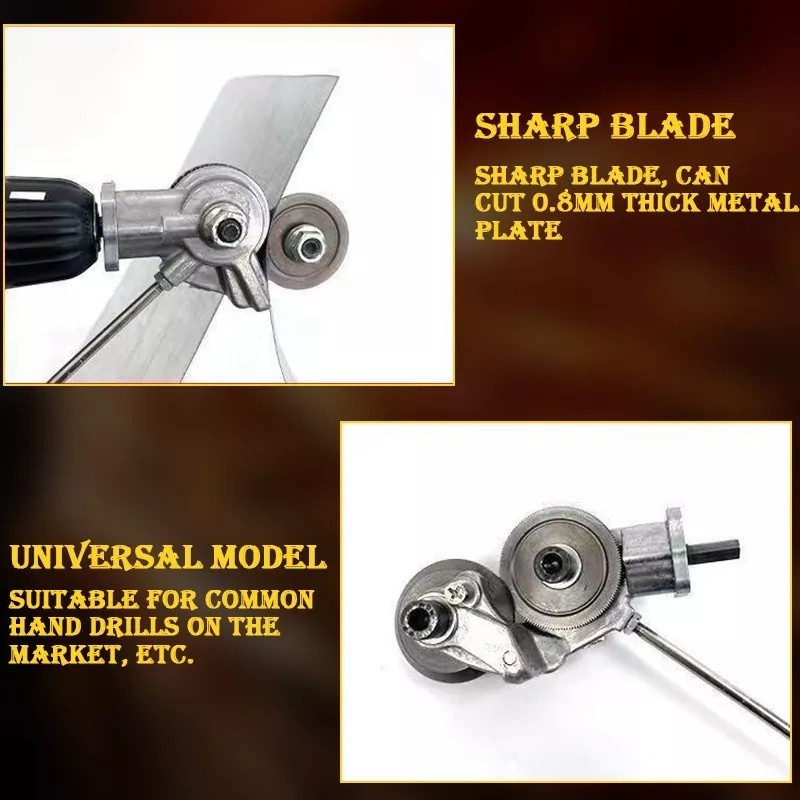 New Electric Drill Plate Cutter Metal Sheet Cutter Free Cutting Tool ...