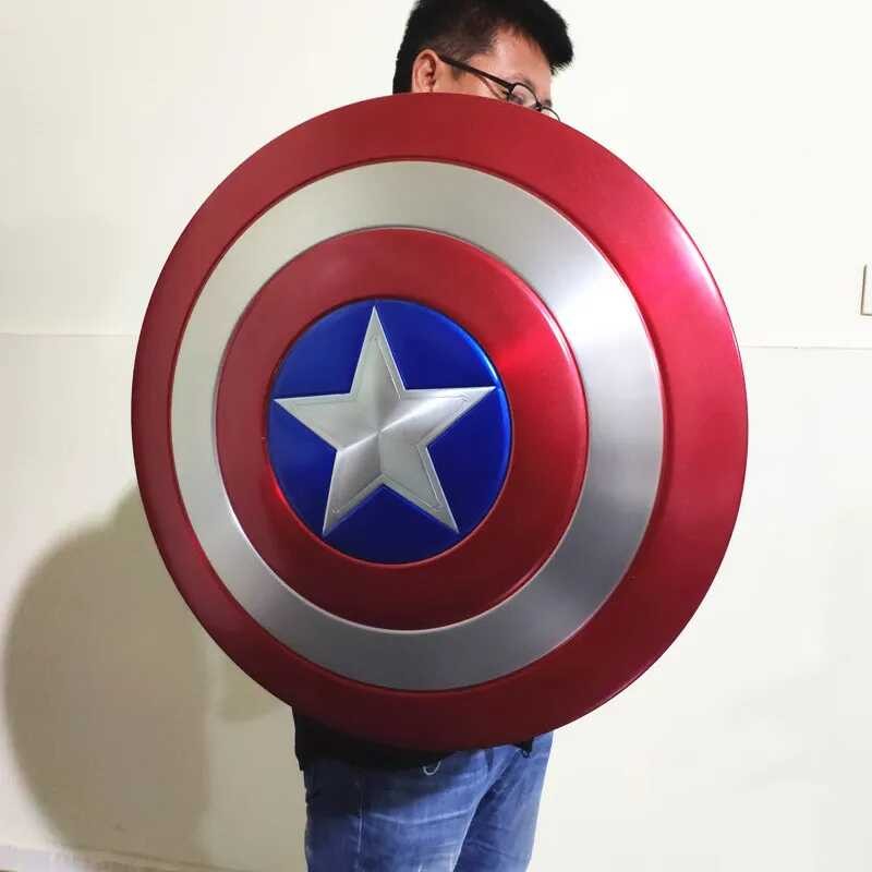 Cosplay 1/1 60Cm Full Metal Captain America Shield Perfect Version ...