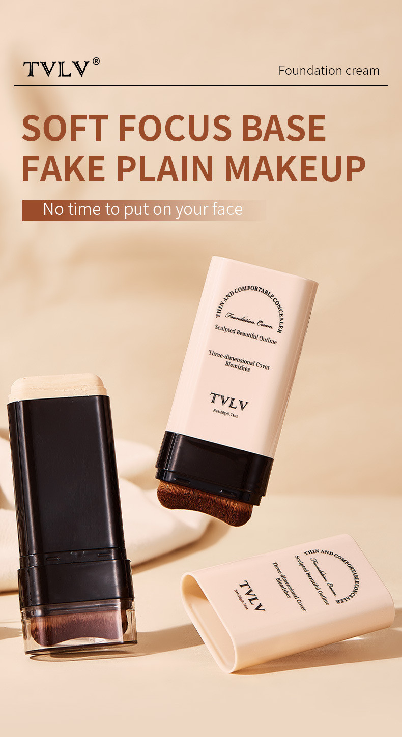 Double-ended eraser foundation stick: 3 colors available, concealer ...