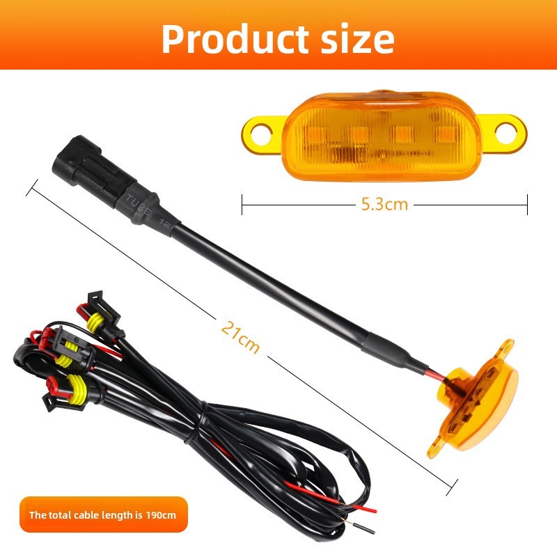 4pcs Car Front LED Grille Light/Day Light Eagle Eye Lamp Decorative Fog ...