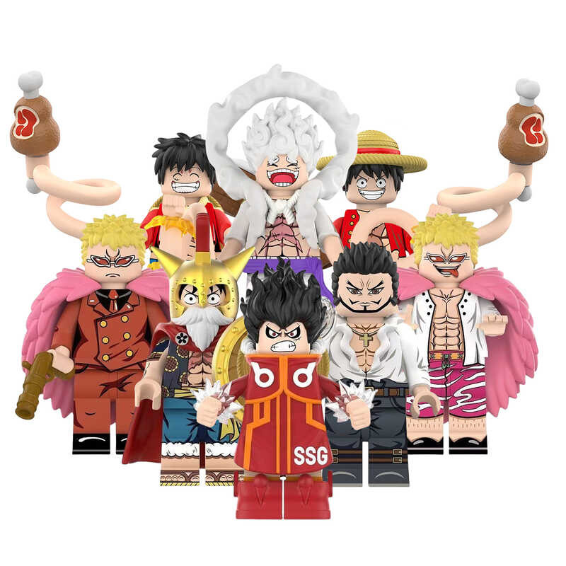 One Piece Building Blocks Luffy Gladiator Nika Special Effects Version ...