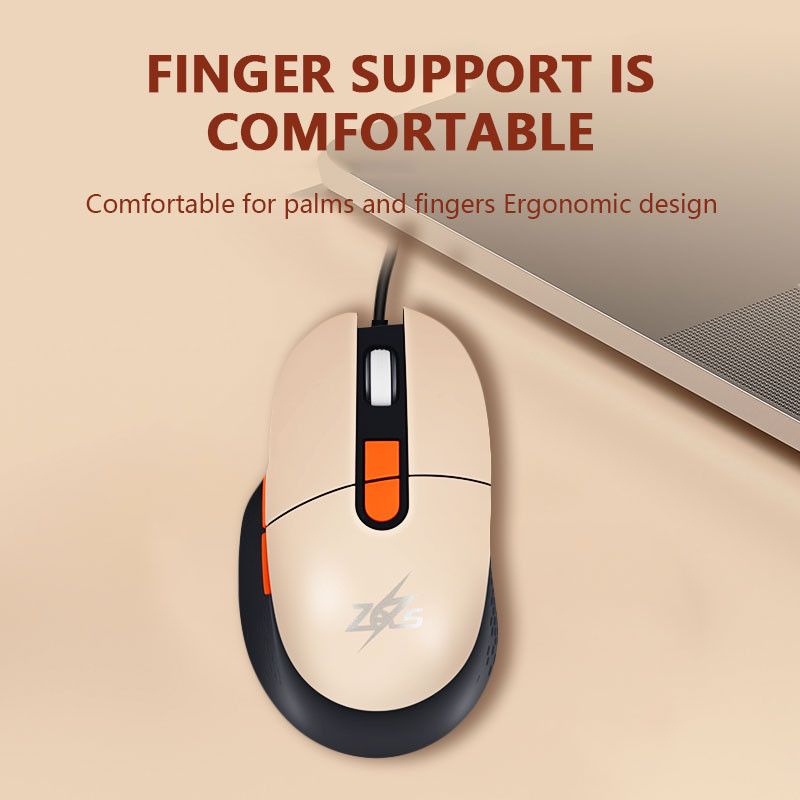 Zeus ZM-20 Ergonomic 4 DPI Adjustment Wired Gaming Mouse 7 Buttons ...