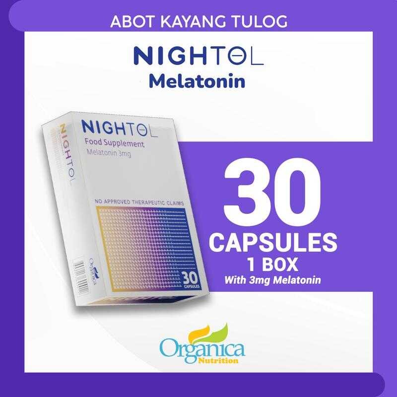 [For Natural Sleep] Nightol Pure 3Mg Melatonin Supplement Sleep Aid (1 ...