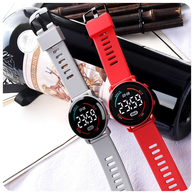 Unisex Sport M6 Fashion LED Electronic Watch For Student Silicone Strap ...