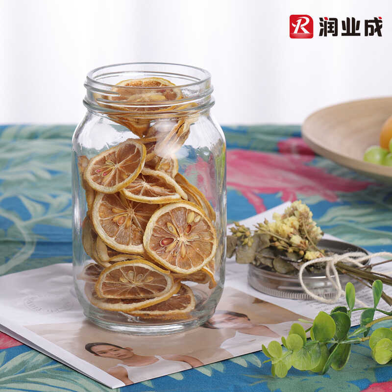 Square Round Transparent Mason Jar Glass Storage Jar Honey Jar Food ...