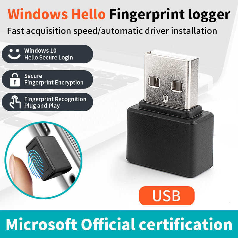 Mini USB Recognition Device Biometrics Security Key PC Laptop Windows ...