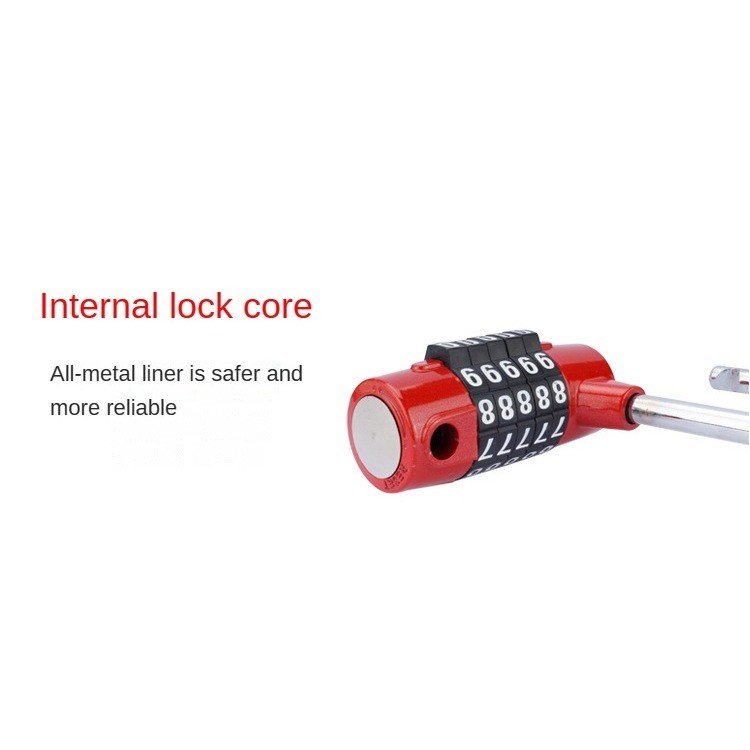 Double Lock Door 5 Digit Combination Lock For Door Outside U-Shape Long ...