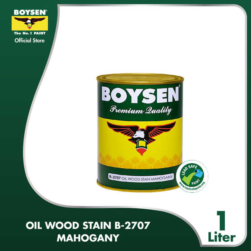 BOYSEN Oil Wood Stain Mahogany B2707-1L | Shopee Philippines