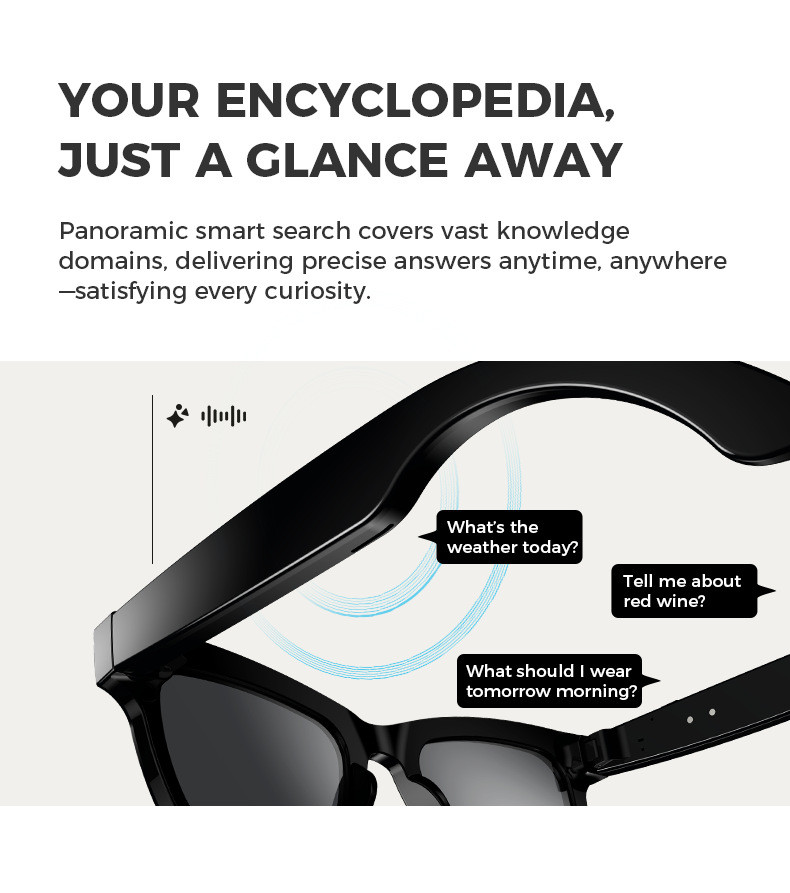 M01 Smart Bluetooth glasses with 500 high-definition camera for image ...