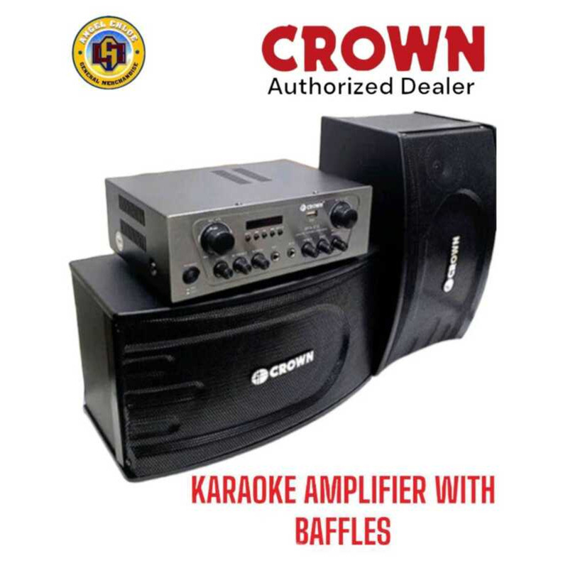 Crown Bfa-616 Karaoke Amplifier With Baffles 2000W X2 PMPO Bluetooth ...