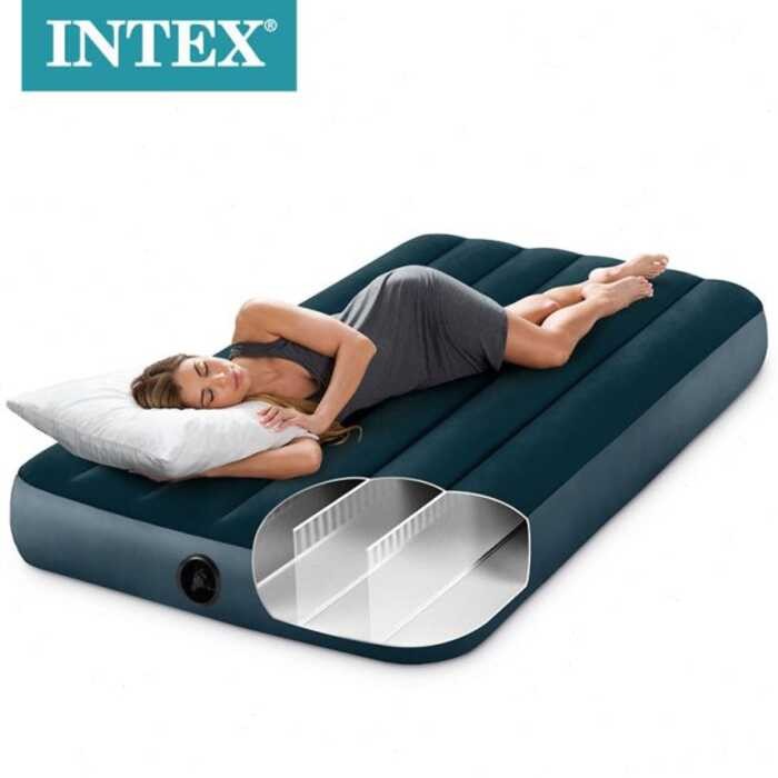 Camping Dark Blue Grade Flocking Mattress Double Extra Wide Honeycomb ...