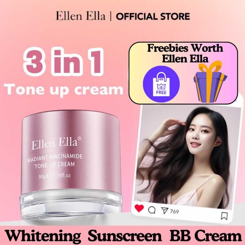 Genuine Official Ellen Ella Niacinamide 3-in-1 Tone-Up Cream ...