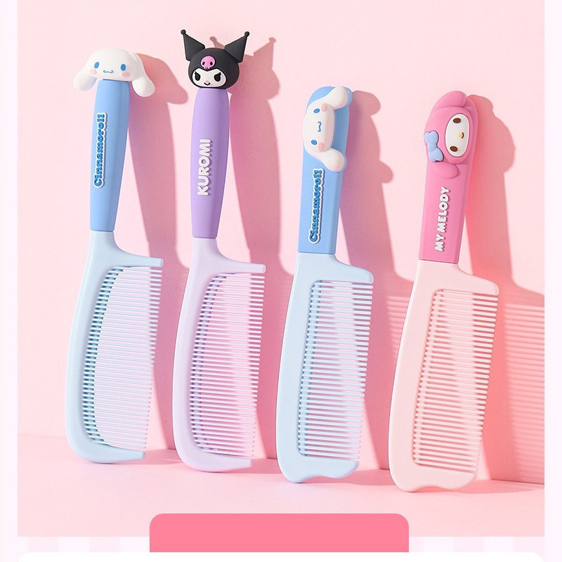 Comb Anime Hellokitty Melody Kuromi Cartonn Cute PVC Hair Straightening ...