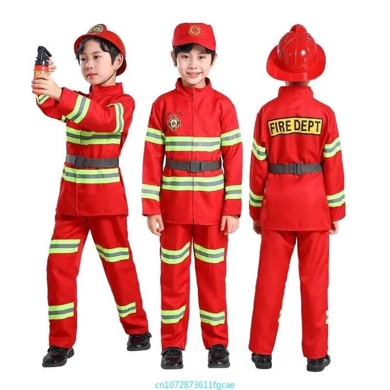 Uniform Firefighter Sam Fireman Cosplay Costume Children Work Clothing ...