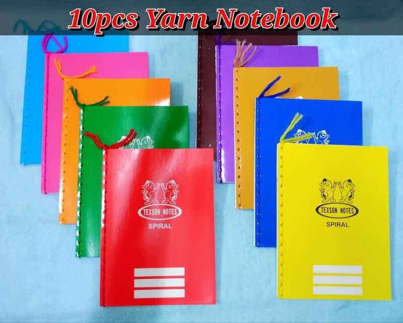(10pcs) Yarn Notebook para sa Grade 5 at 6 School Assorted Colors ...