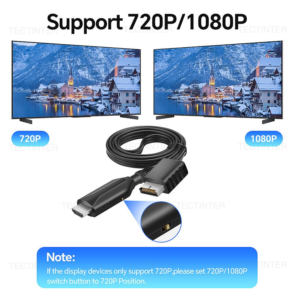For PS2 to HDMI Converter Adapter For PS2 to HDMI Converter Supports ...