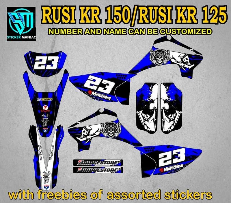 Rusi KR 150, 125 Buong Katawan Decals Laminated | Shopee Philippines