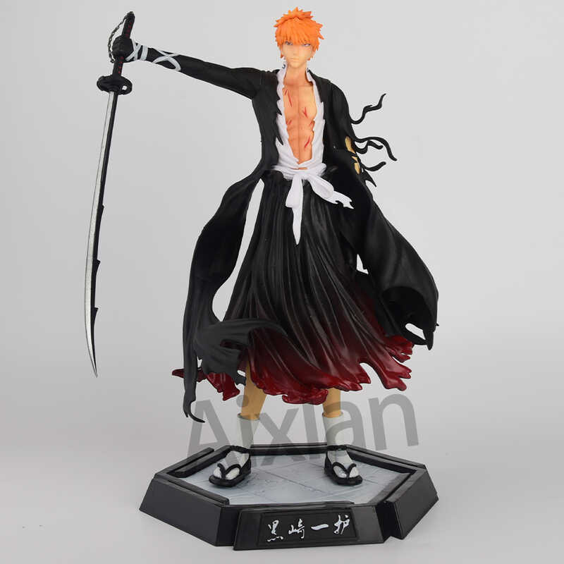 BLEACH Φ 31Cm Action #991 Kurosaki Ichigo Anime PVC GK Statue Figure ...
